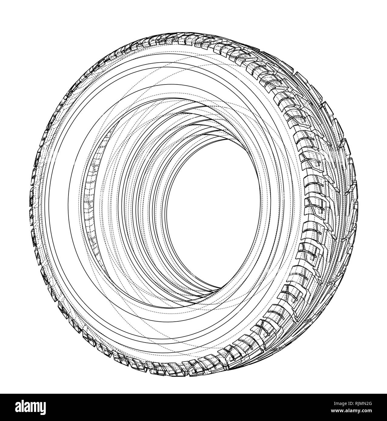 Car tires concept. Vector rendering of 3d Stock Vector Image & Art - Alamy