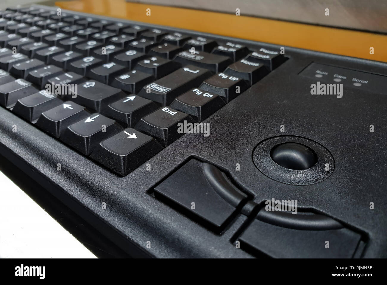 Laptop keyboard, black keyboard. Keyboard close up Stock Photo - Alamy