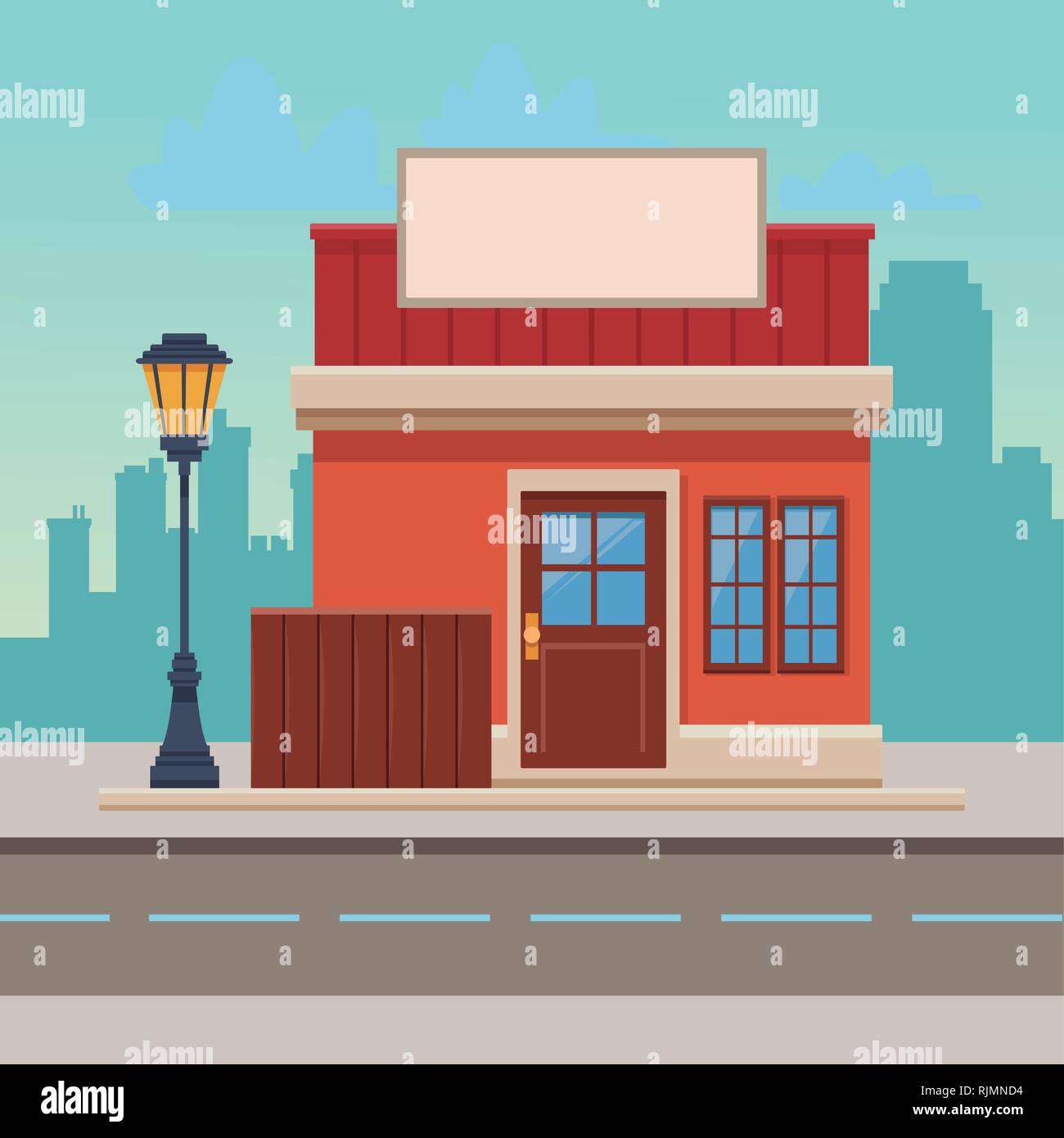 shopping store cartoon Stock Vector Image & Art - Alamy