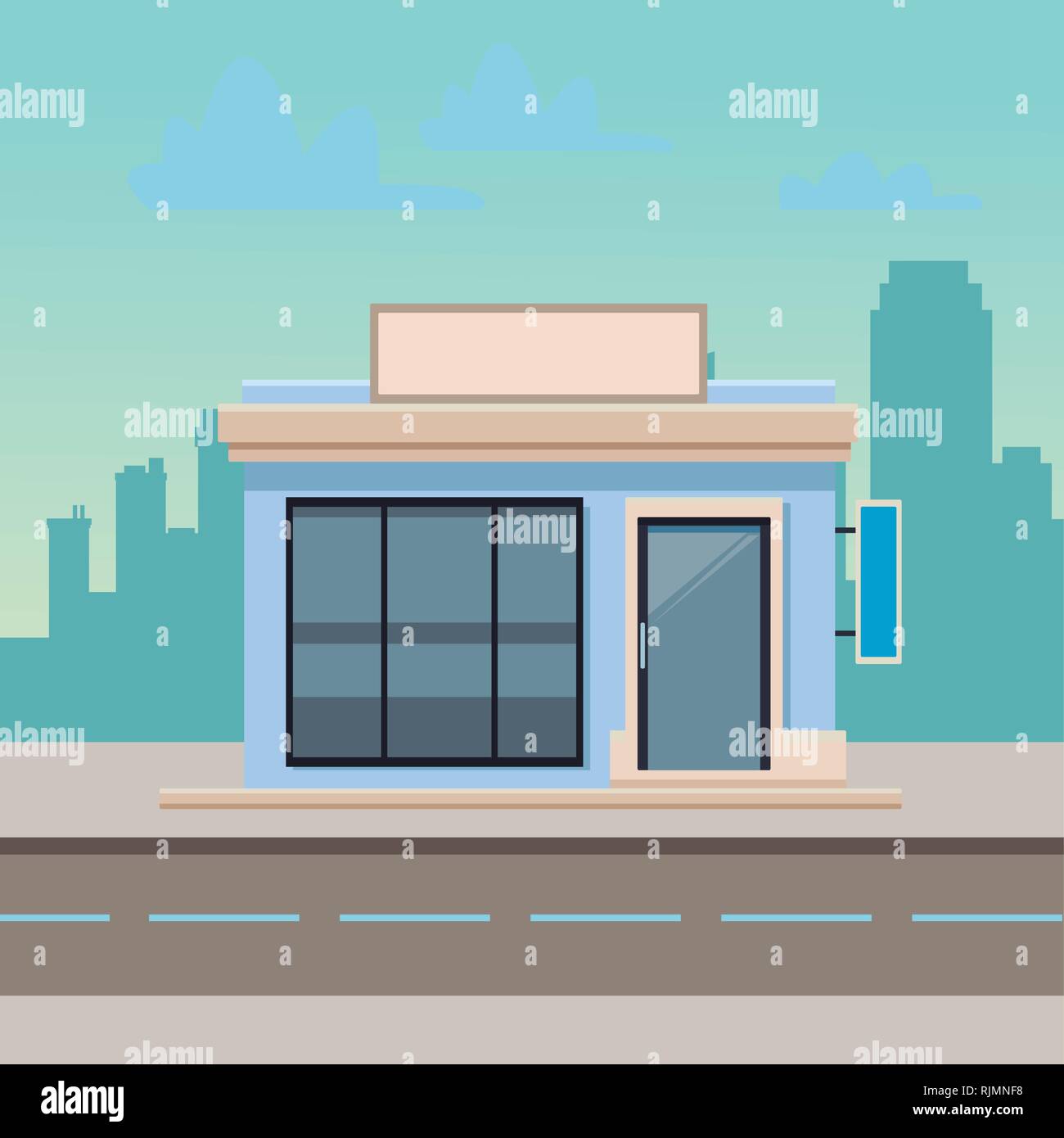 shopping store cartoon Stock Vector Image & Art - Alamy