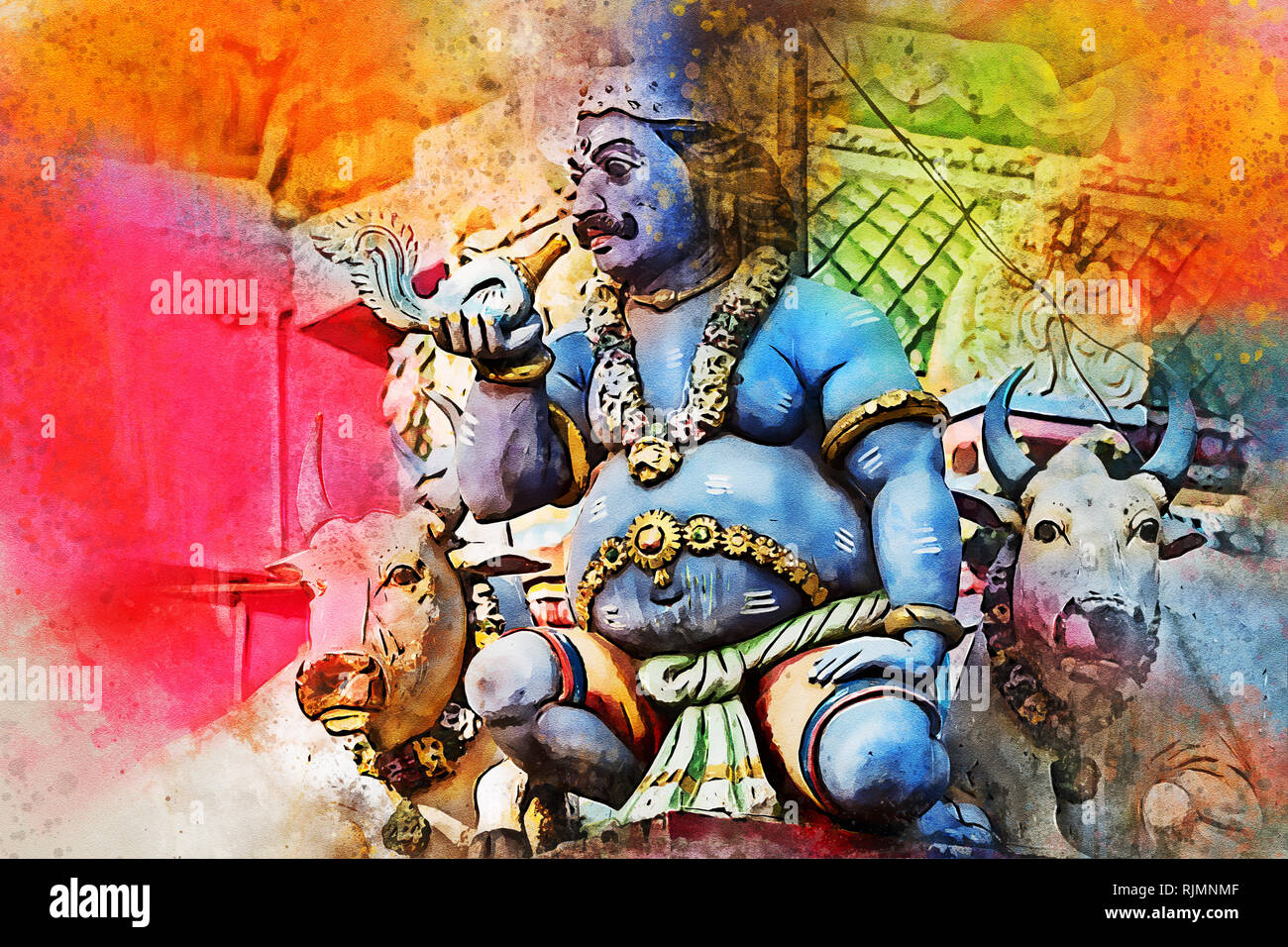 Hindu temple Sri Muthumariamman Thevasthanam in Matale Stock Photo - Alamy