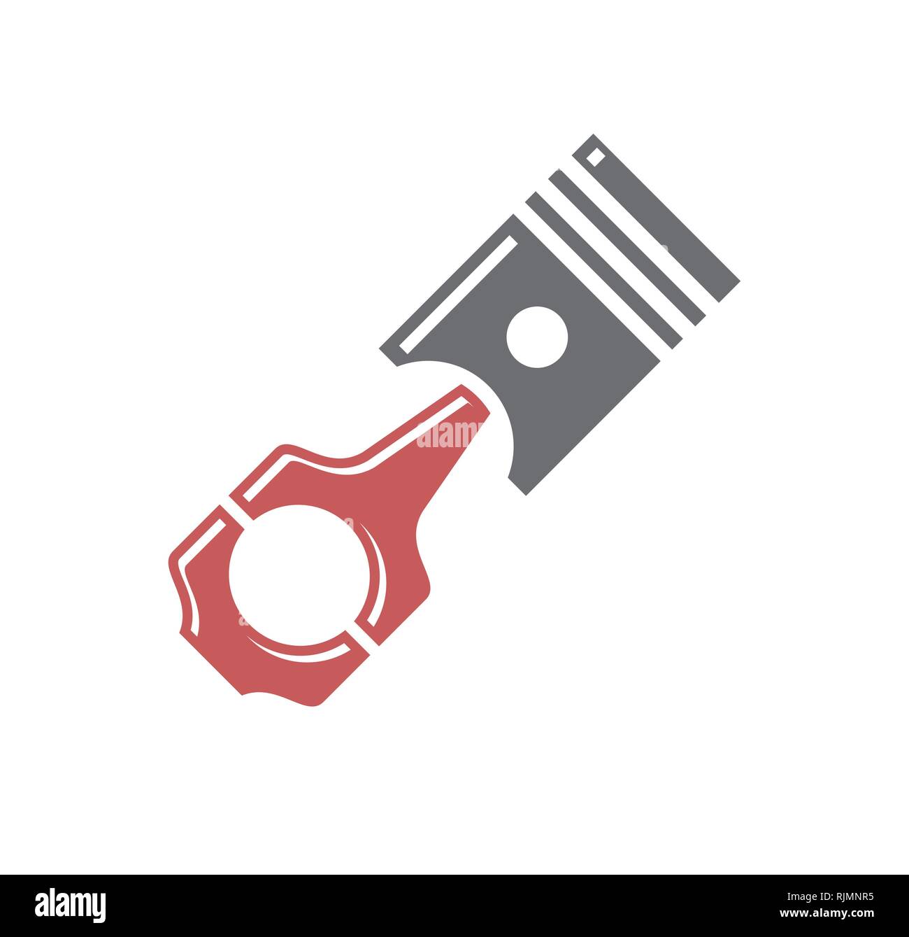 Engine piston icon on white background for graphic and web design ...