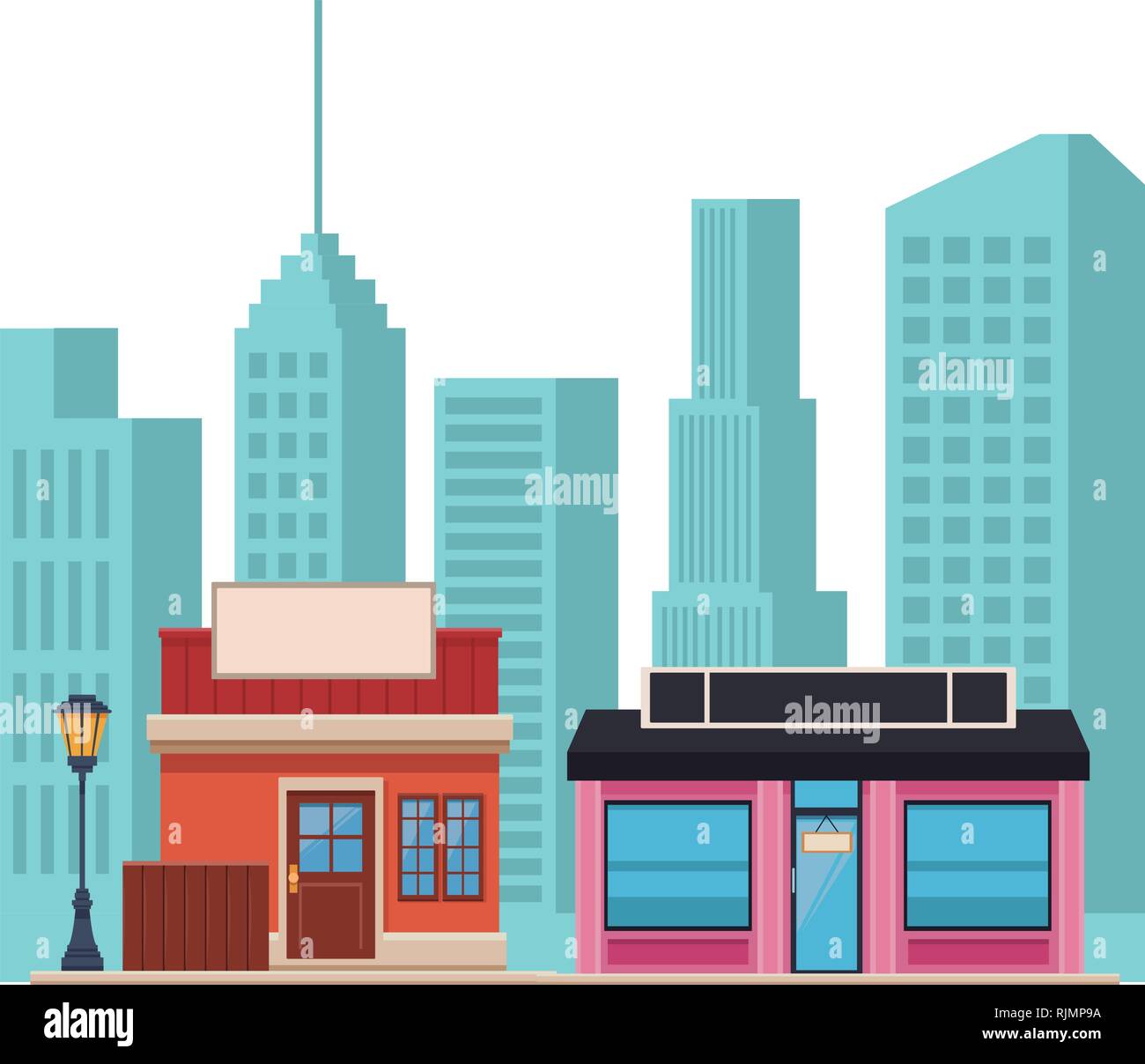 shopping stores cartoon Stock Vector Image & Art - Alamy