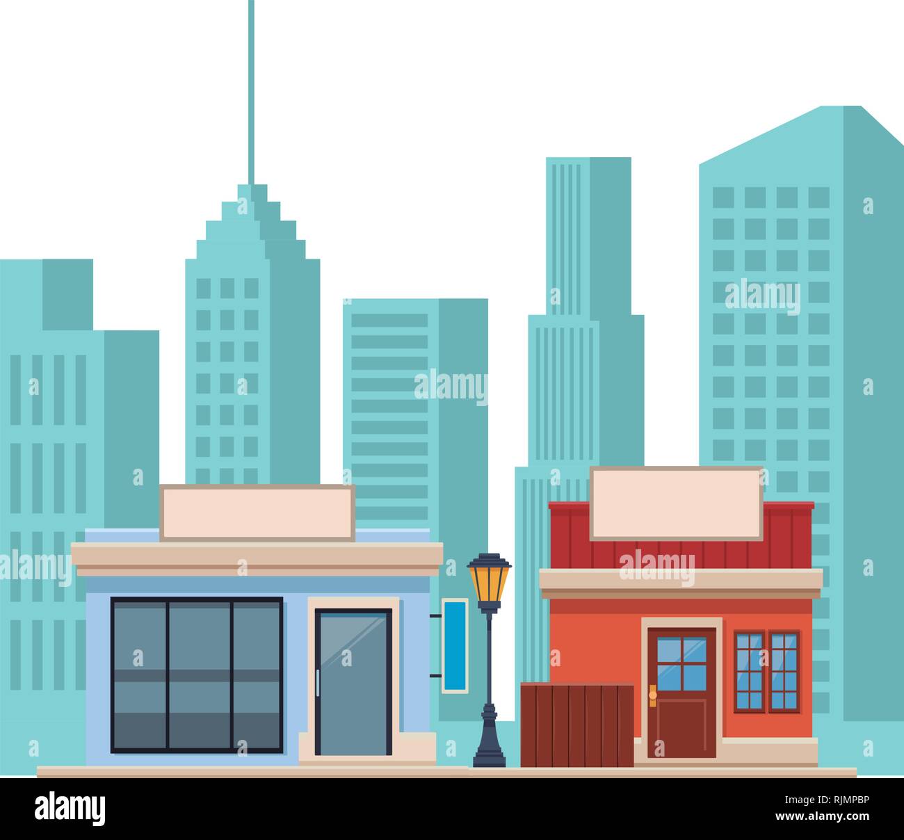 shopping stores cartoon Stock Vector Image & Art - Alamy