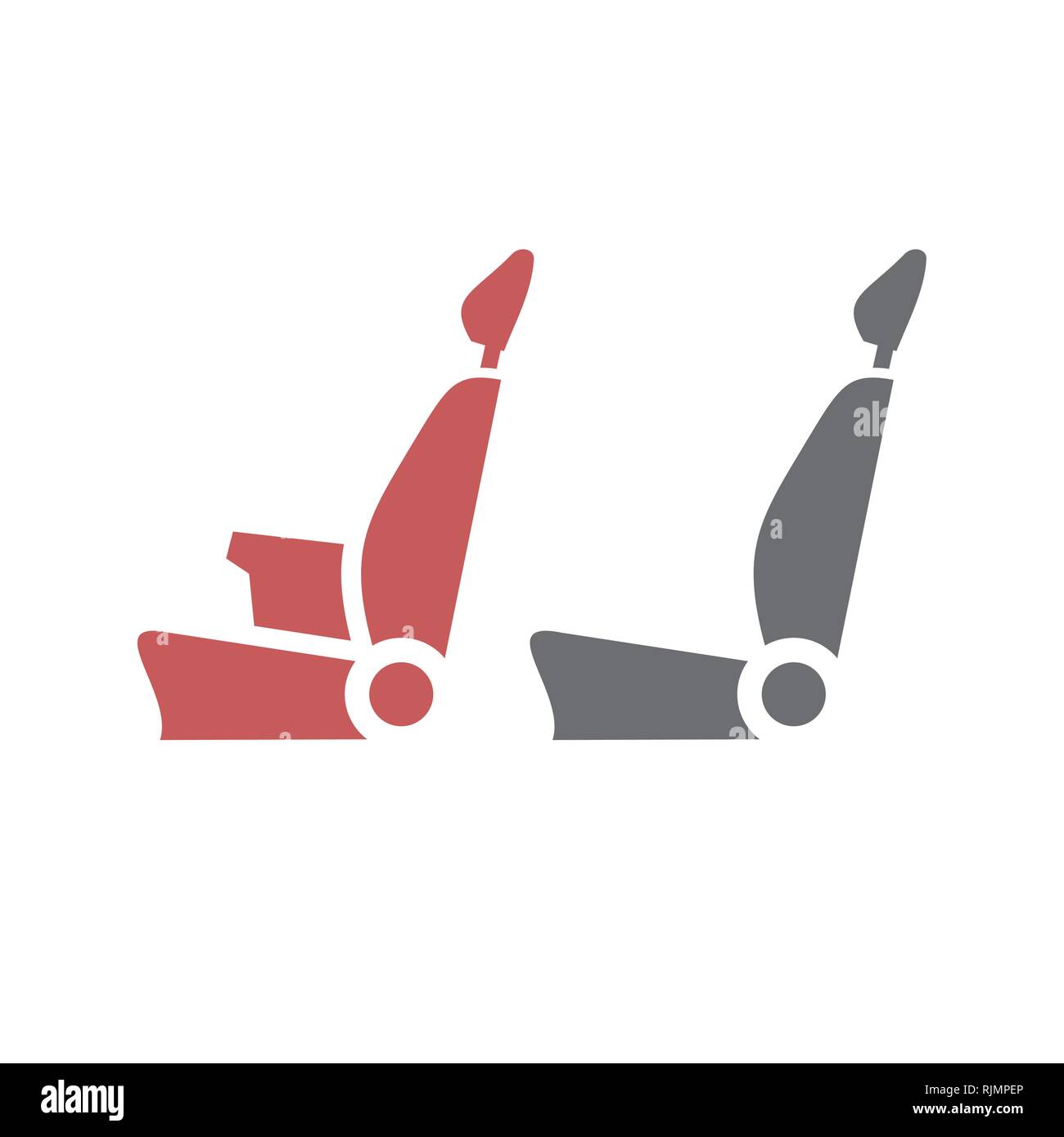 Car seats icon on white background for graphic and web design, Modern ...