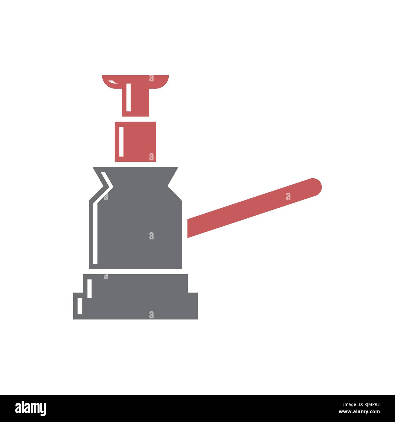 Car jack icon on white background for graphic and web design, Modern ...