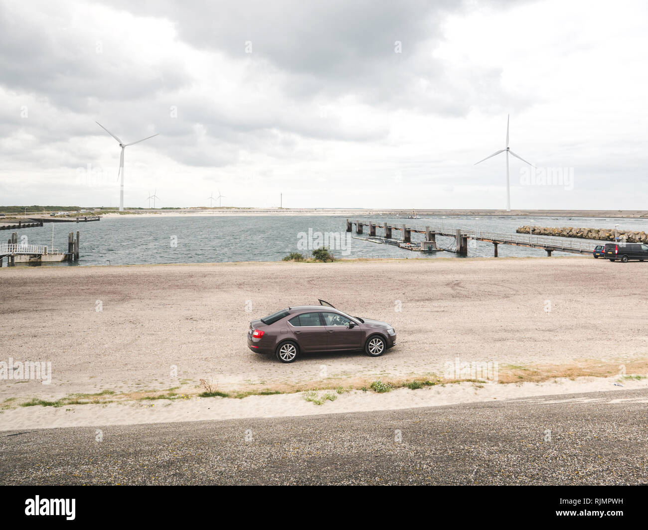 Vrouwenpolder, Netherlands - Aug 25, 2018: Luxury Skoda car parked in ...