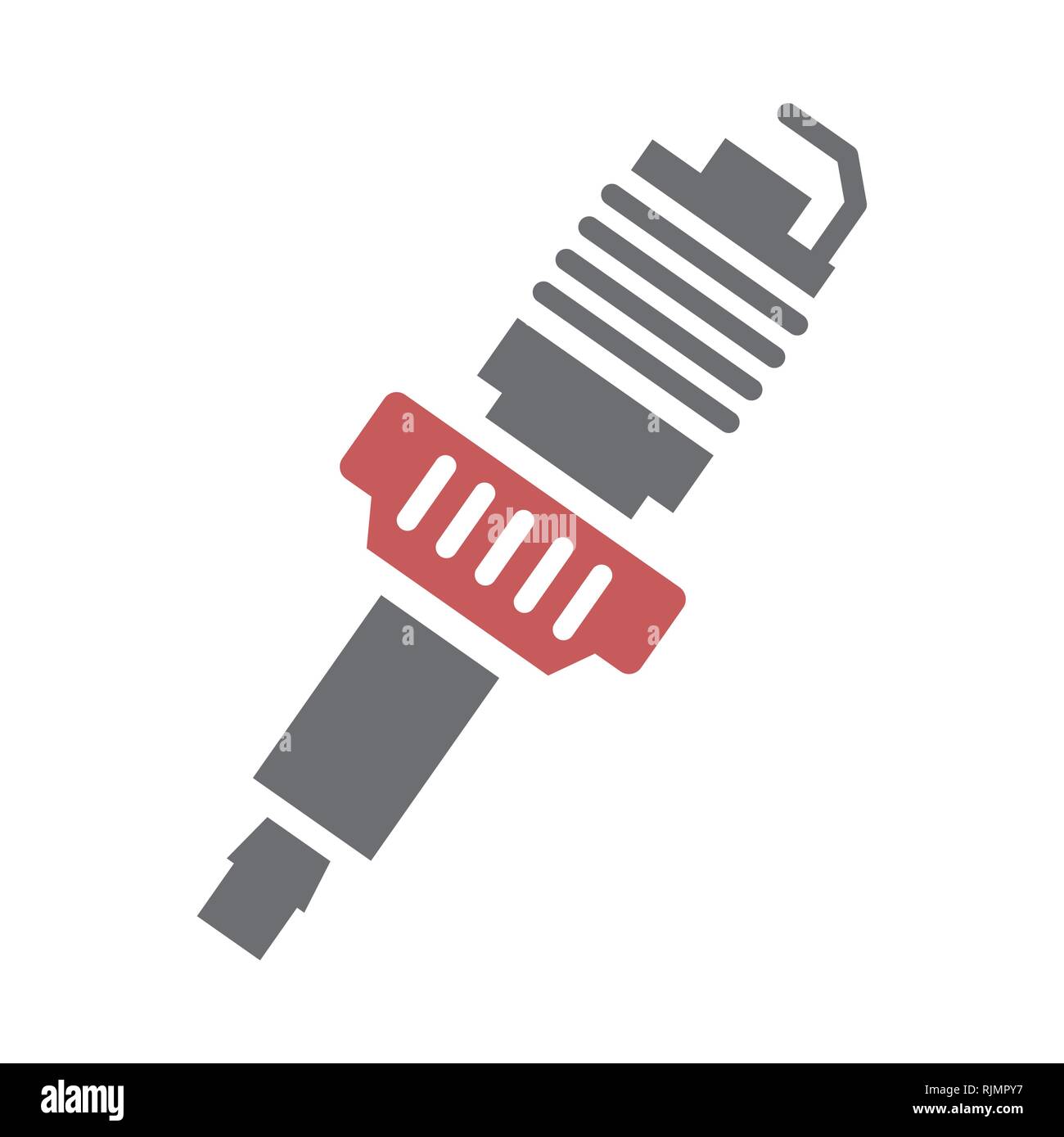 Car spark plug icon on white background for graphic and web design ...