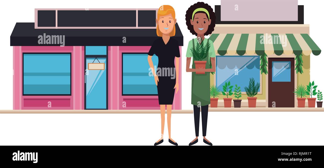 shopping store green house Stock Vector Image & Art - Alamy