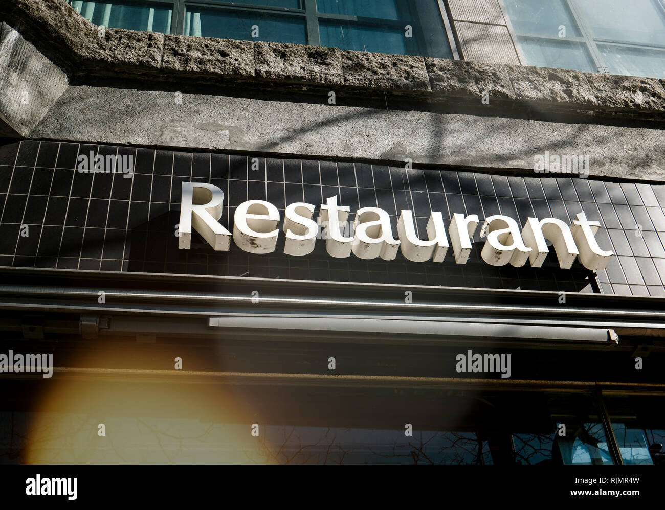 Generic restaurant sign hi-res stock photography and images - Alamy