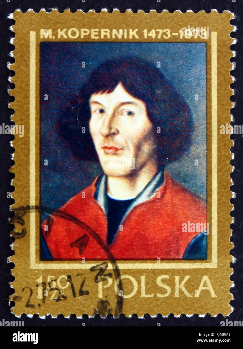 POLAND - CIRCA 1973: a stamp printed in the Poland shows Nicolaus ...