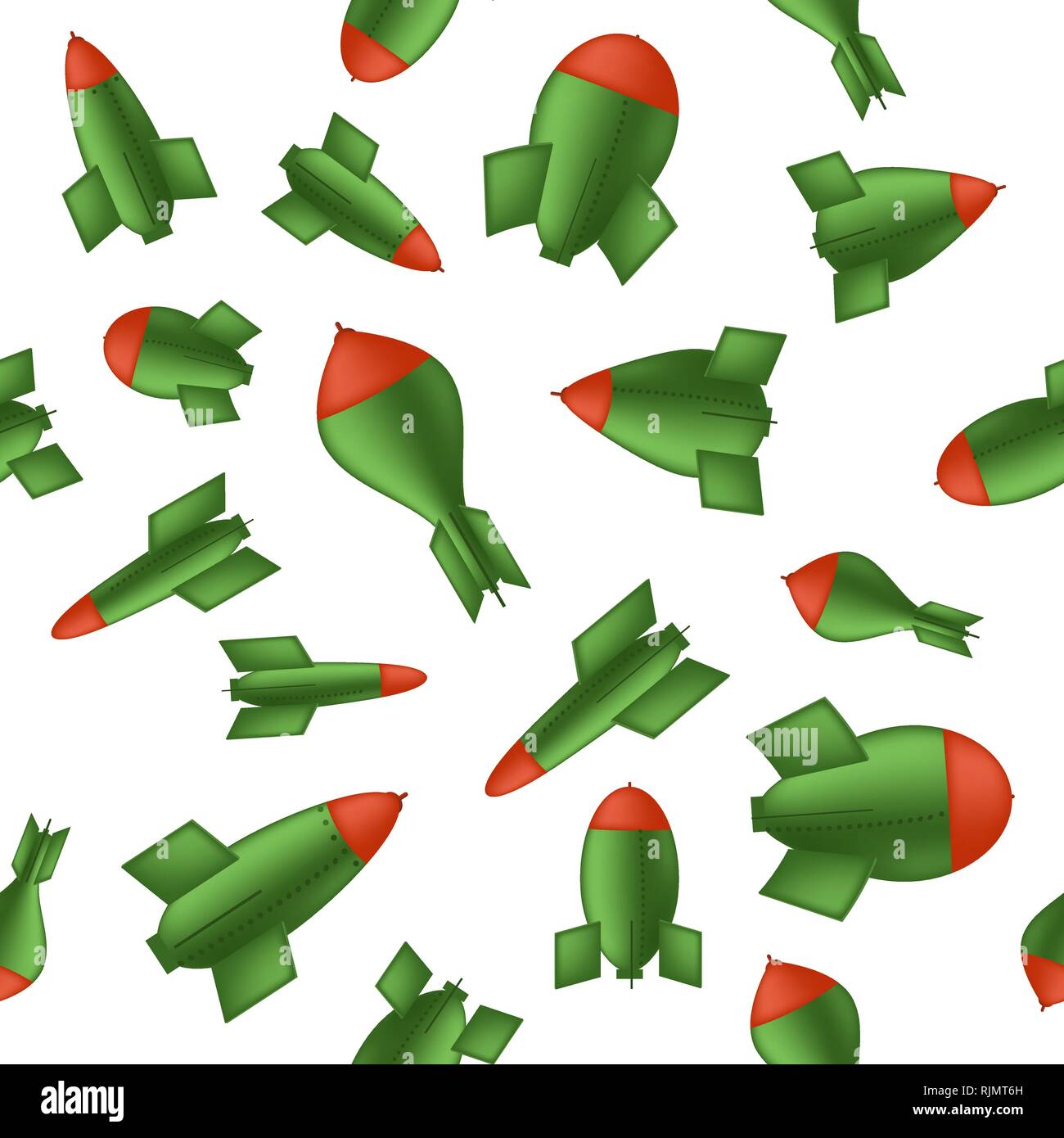 Bomb Seamless Pattern. Military Weapon Background Stock Vector Image ...
