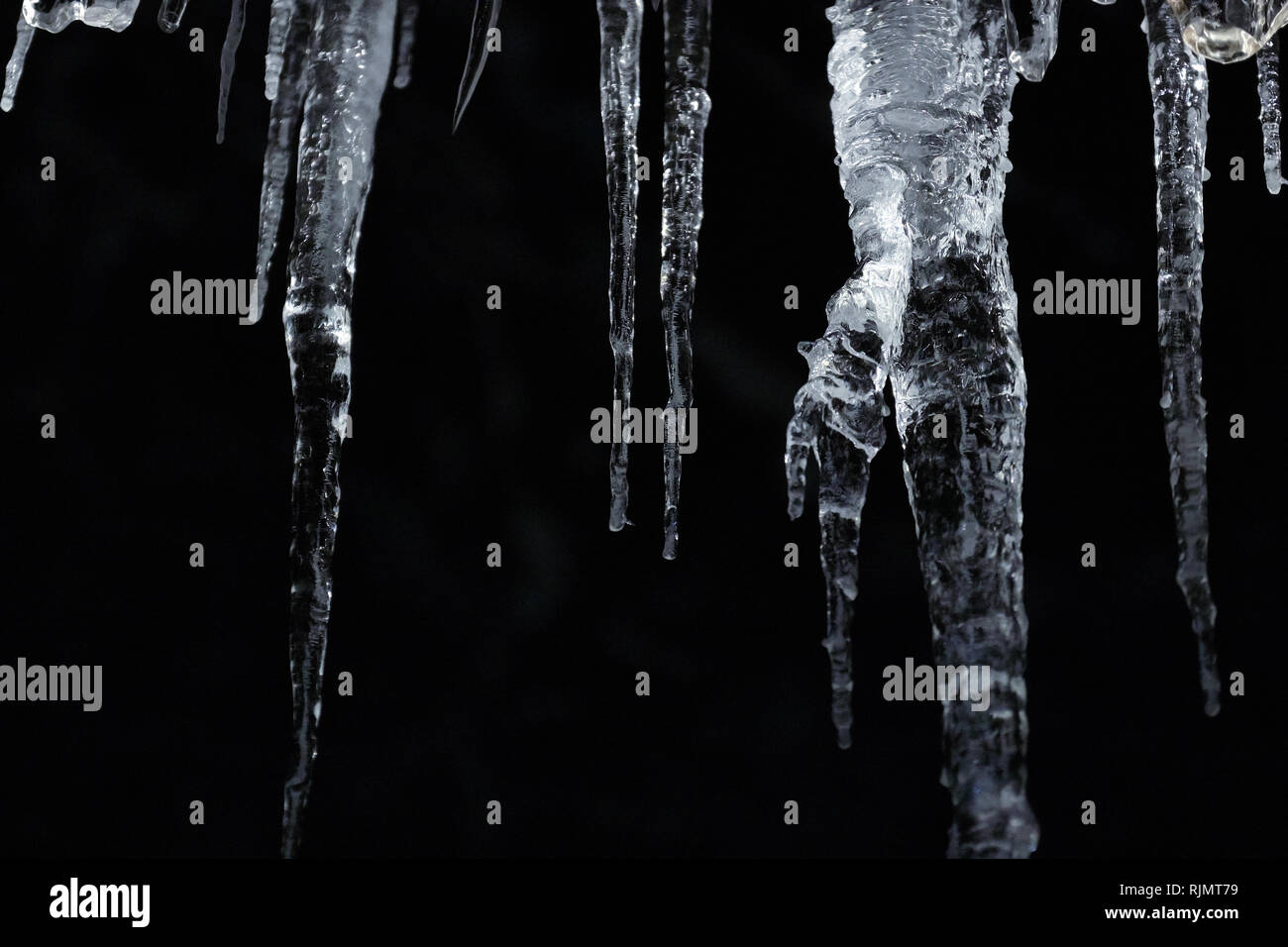 Number natural icicles on hi-res stock photography and images - Alamy