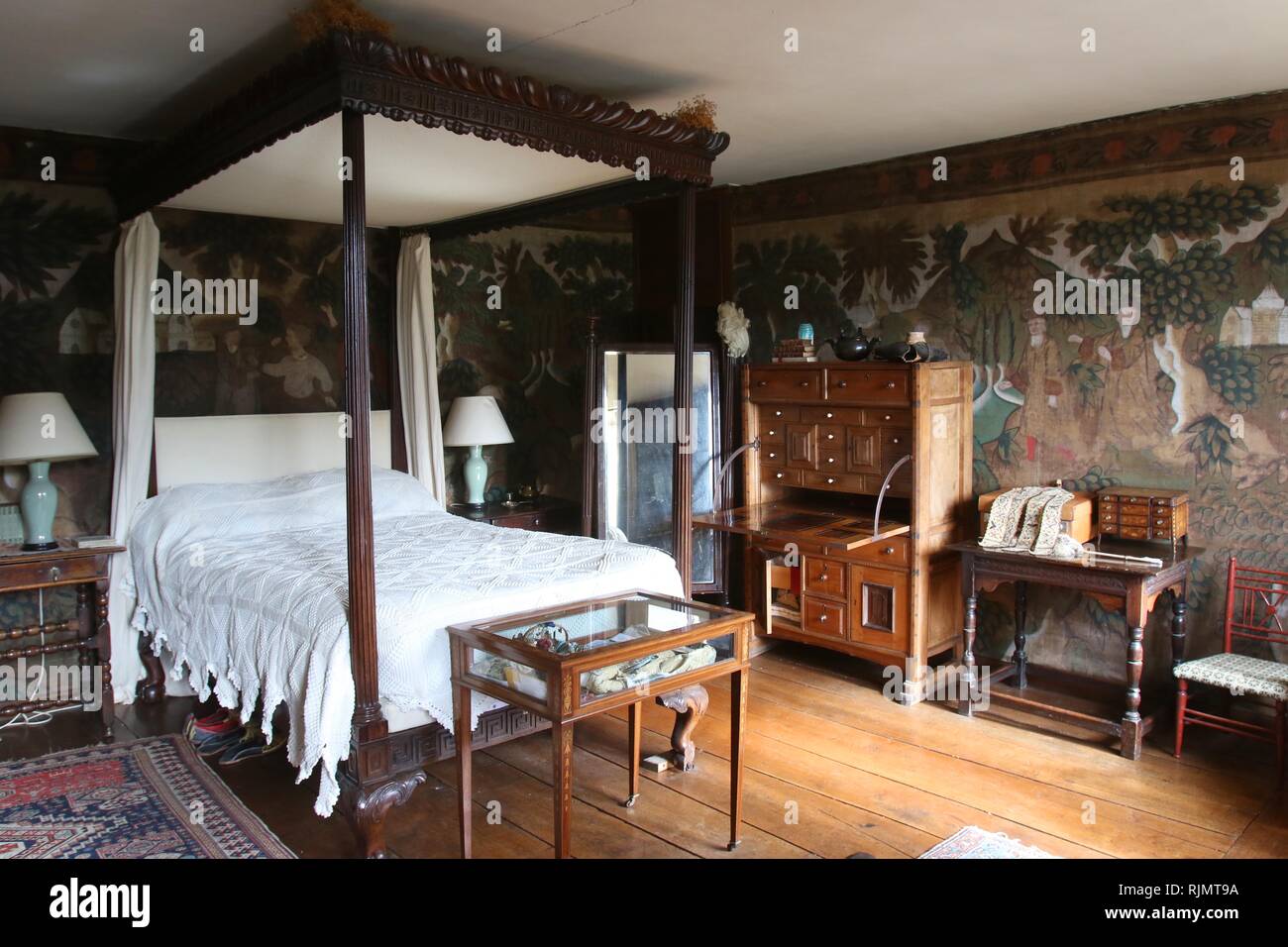 Interiors of Owlpen Manor, the grade 1 listed Tudor country house in ...
