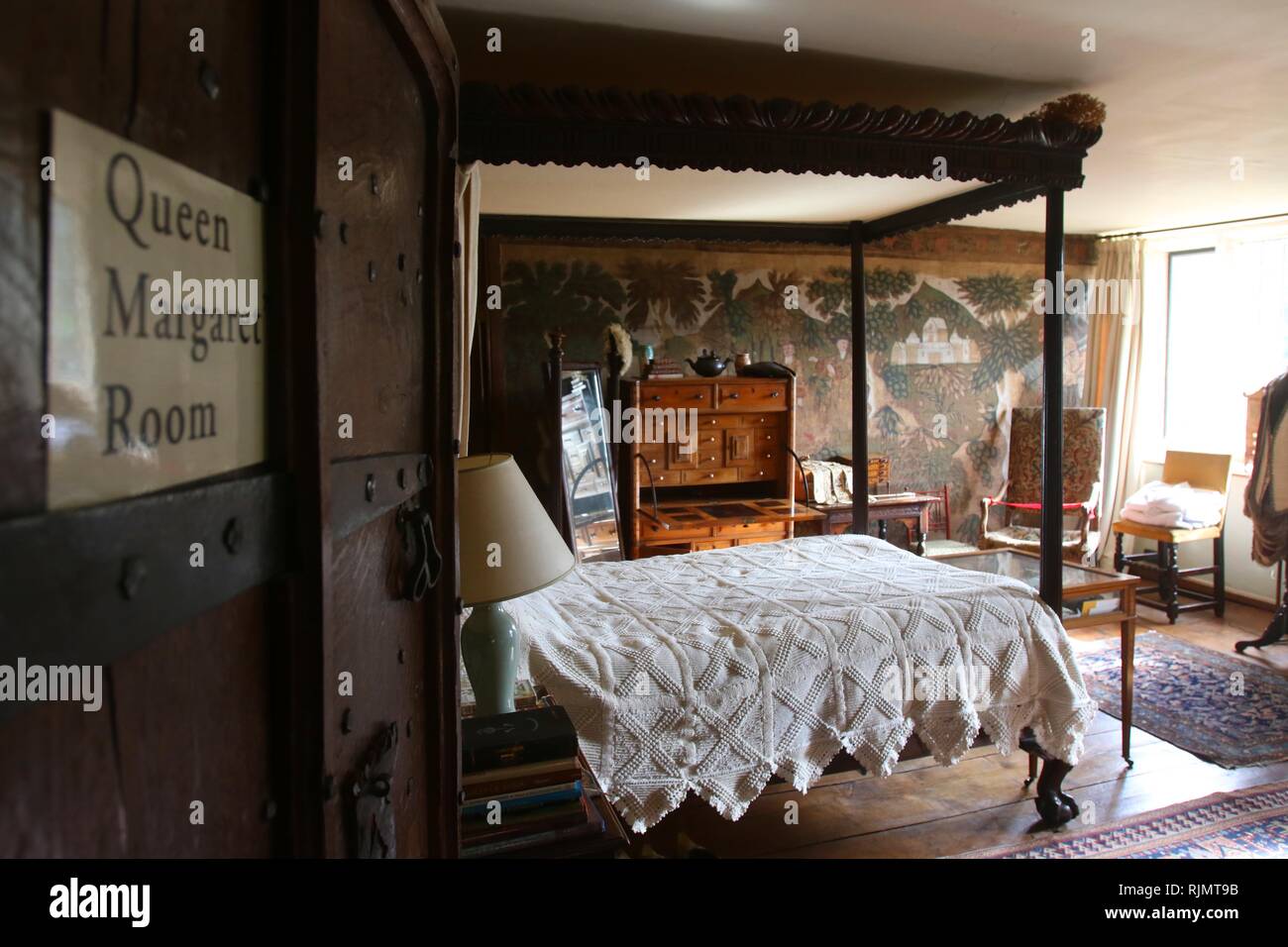 Interiors of Owlpen Manor, the grade 1 listed Tudor country house in ...