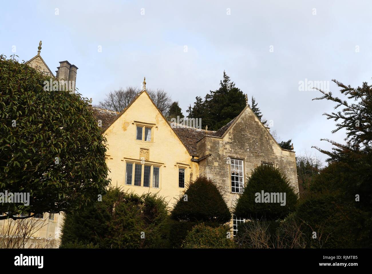 Owlpen Manor, the grade 1 listed Tudor country house in the village of ...