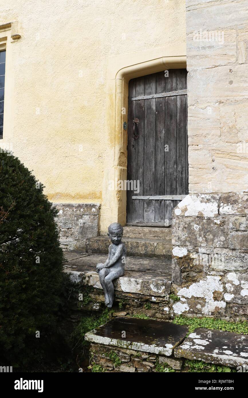 Owlpen Manor, the grade 1 listed Tudor country house in the village of ...
