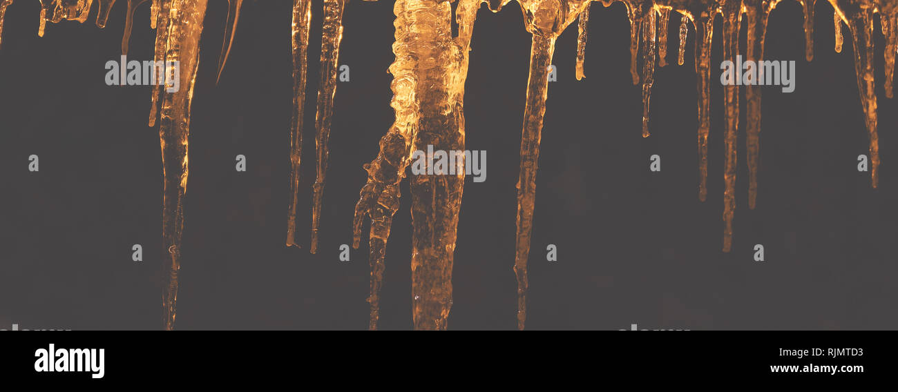 Number natural icicles on hi-res stock photography and images - Alamy