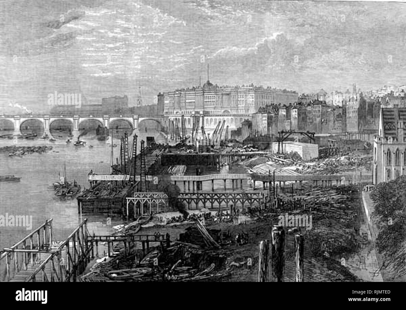 History thames embankment hi-res stock photography and images - Alamy