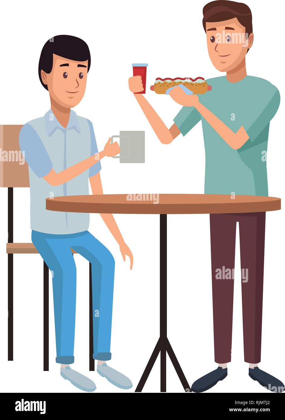 young men cartoon Stock Vector Image & Art - Alamy