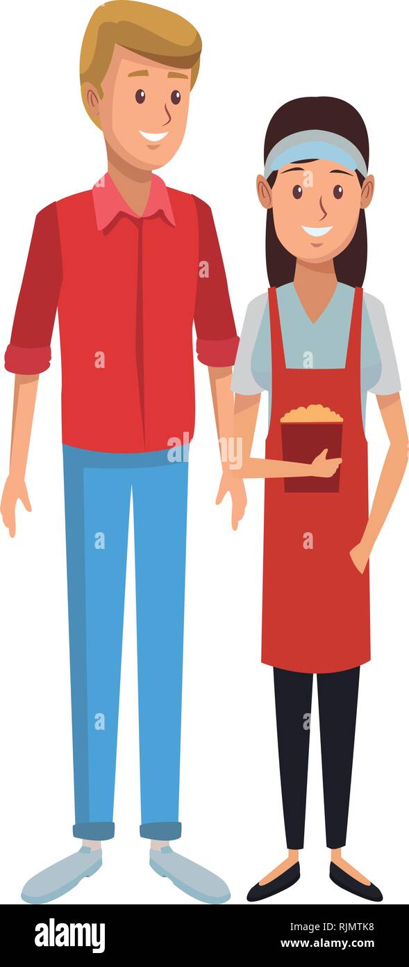 restaurant waitress cartoon Stock Vector Image & Art - Alamy