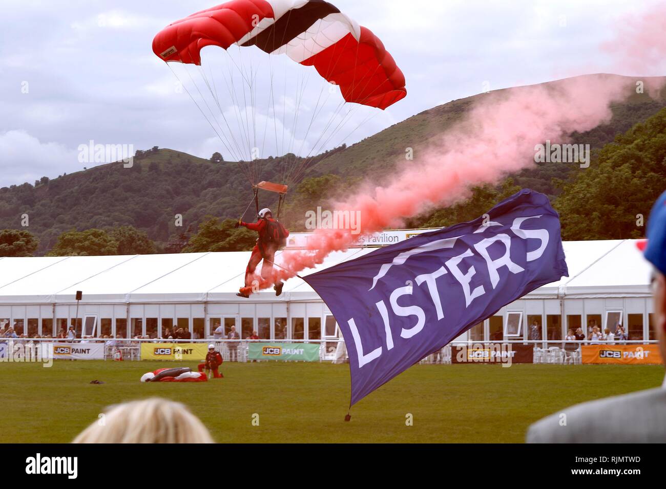 The Red Devils, the official parachute display team of the British Army ...