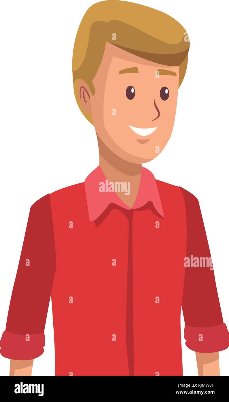 young man upperbody cartoon Stock Vector Image & Art - Alamy