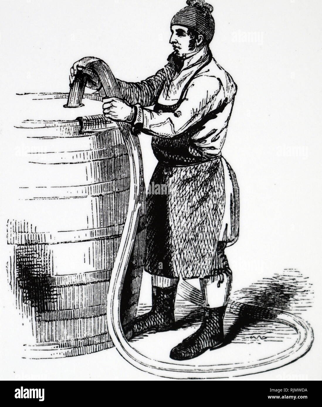 Filling barrels beer vats 1841 hi-res stock photography and images - Alamy