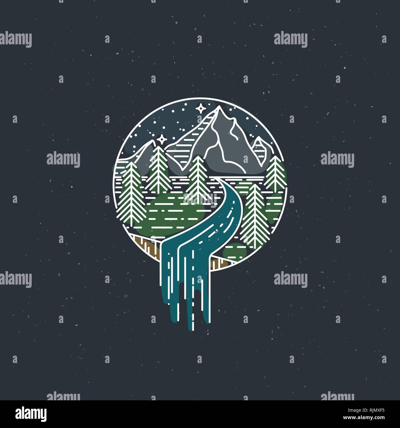 Linear waterfall hi-res stock photography and images - Alamy