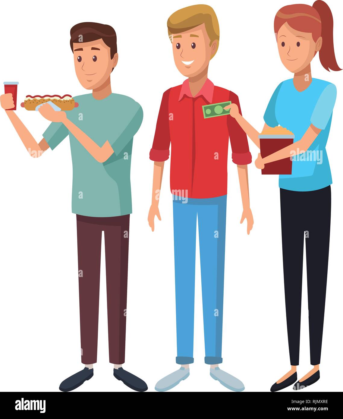 friends people cartoon Stock Vector Image & Art - Alamy