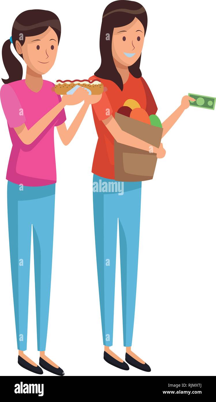 young women cartoon Stock Vector Image & Art - Alamy
