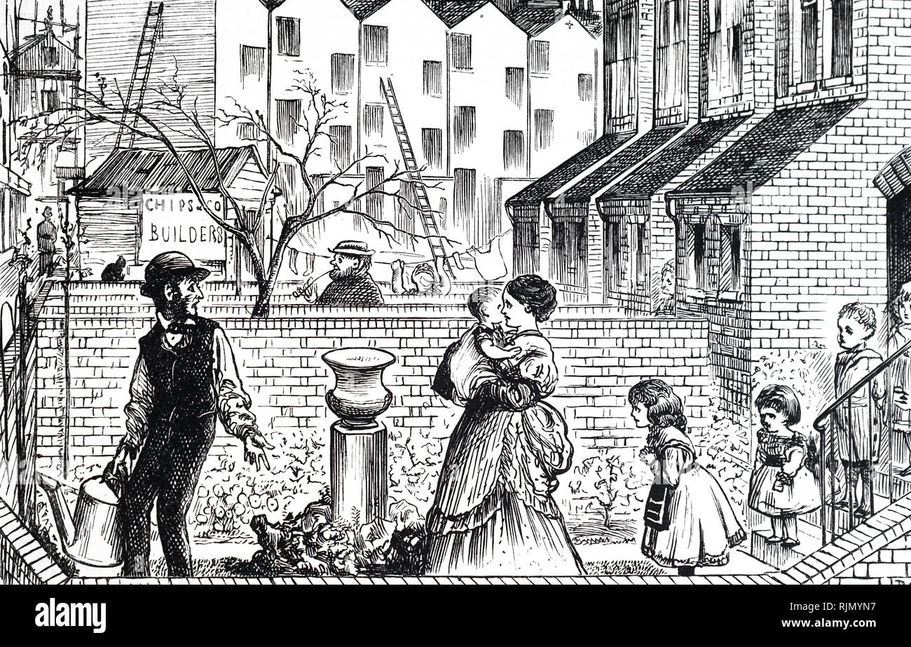 A cartoon commenting on the rapid urban expansion in London ...