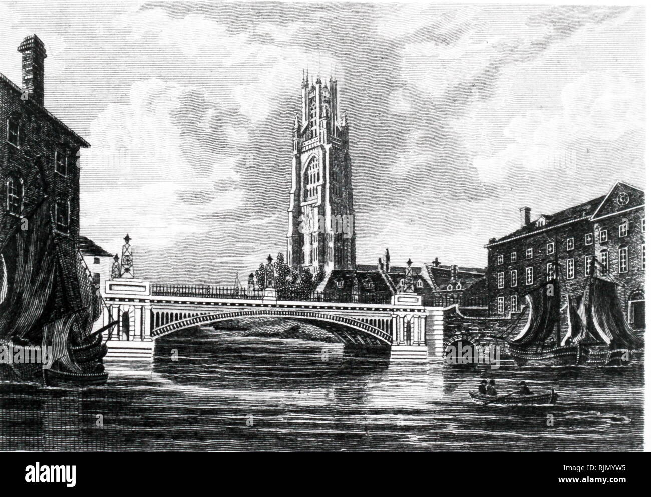 John rennies first cast iron bridge at boston hi-res stock photography ...