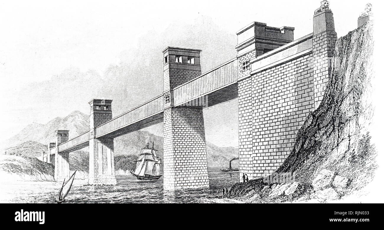 Britannia tubular bridge hi-res stock photography and images - Alamy