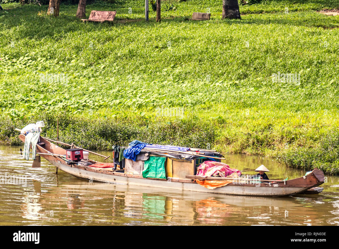 Riverside Hue Vietnam Stock Photo - Alamy