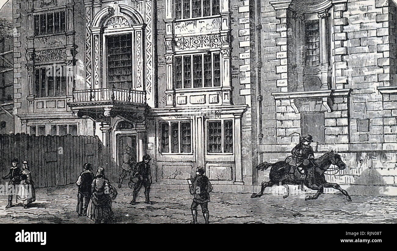 Old london street illustration hi-res stock photography and images - Alamy