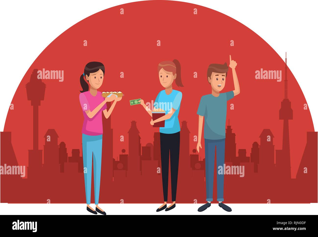 friends people cartoon Stock Vector Image & Art - Alamy