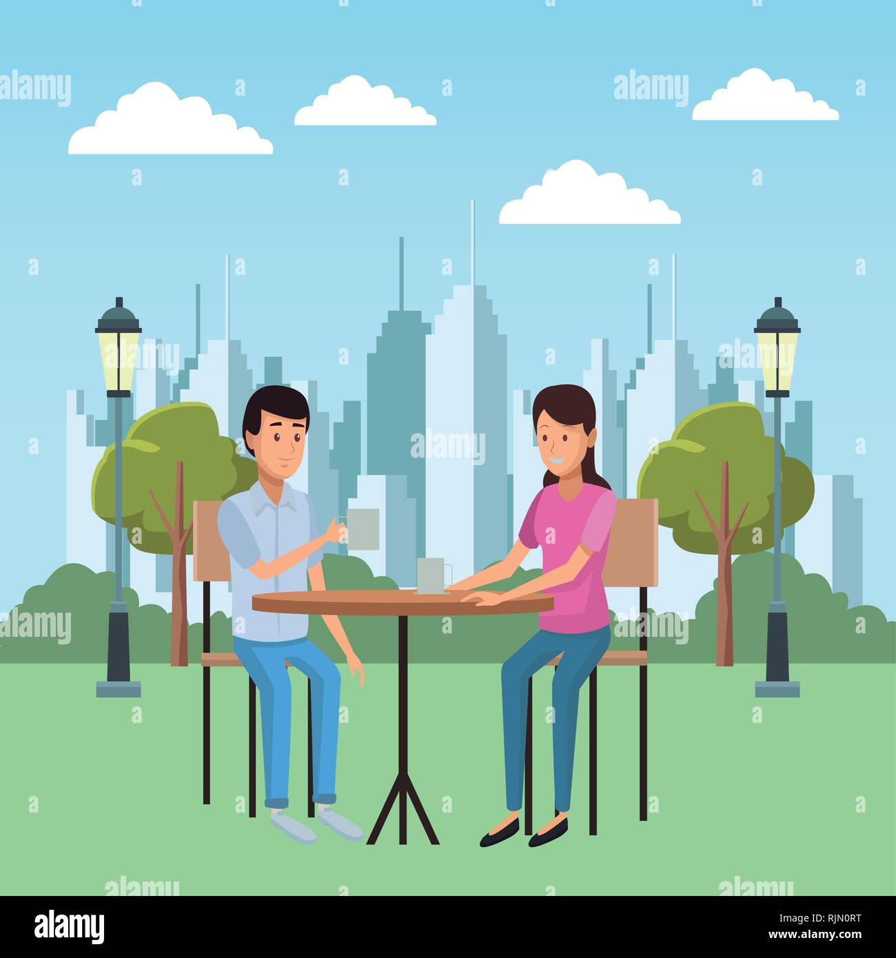 love couple cartoon Stock Vector Image & Art - Alamy