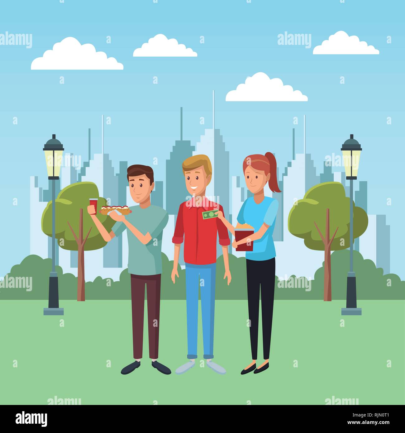 friends people cartoon Stock Vector Image & Art - Alamy