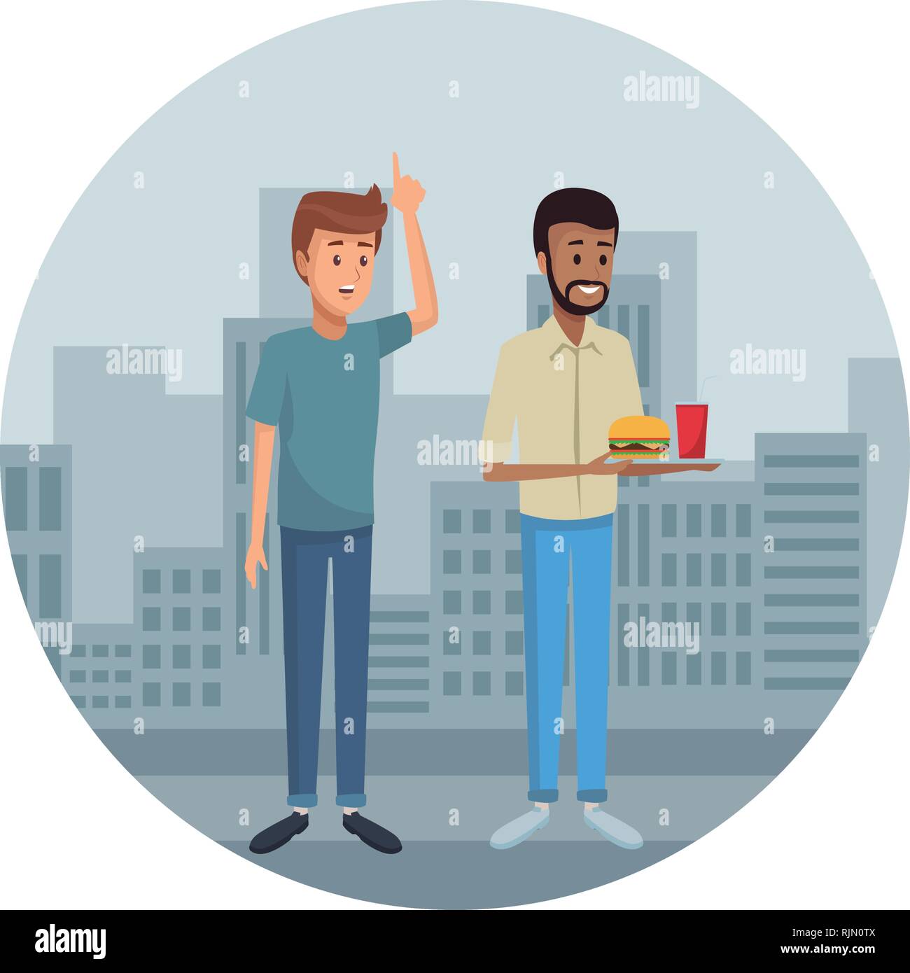 young men cartoon Stock Vector Image & Art - Alamy