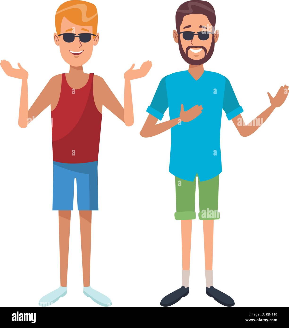 young men cartoon Stock Vector Image & Art - Alamy