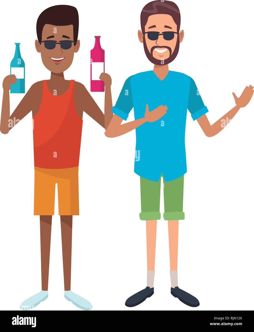 young men cartoon Stock Vector Image & Art - Alamy