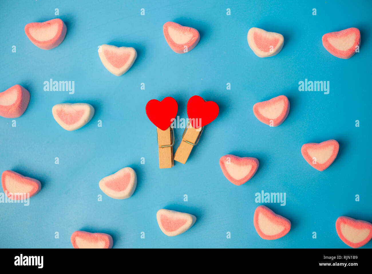 heart shapes, art for Valentine's day Stock Photo - Alamy