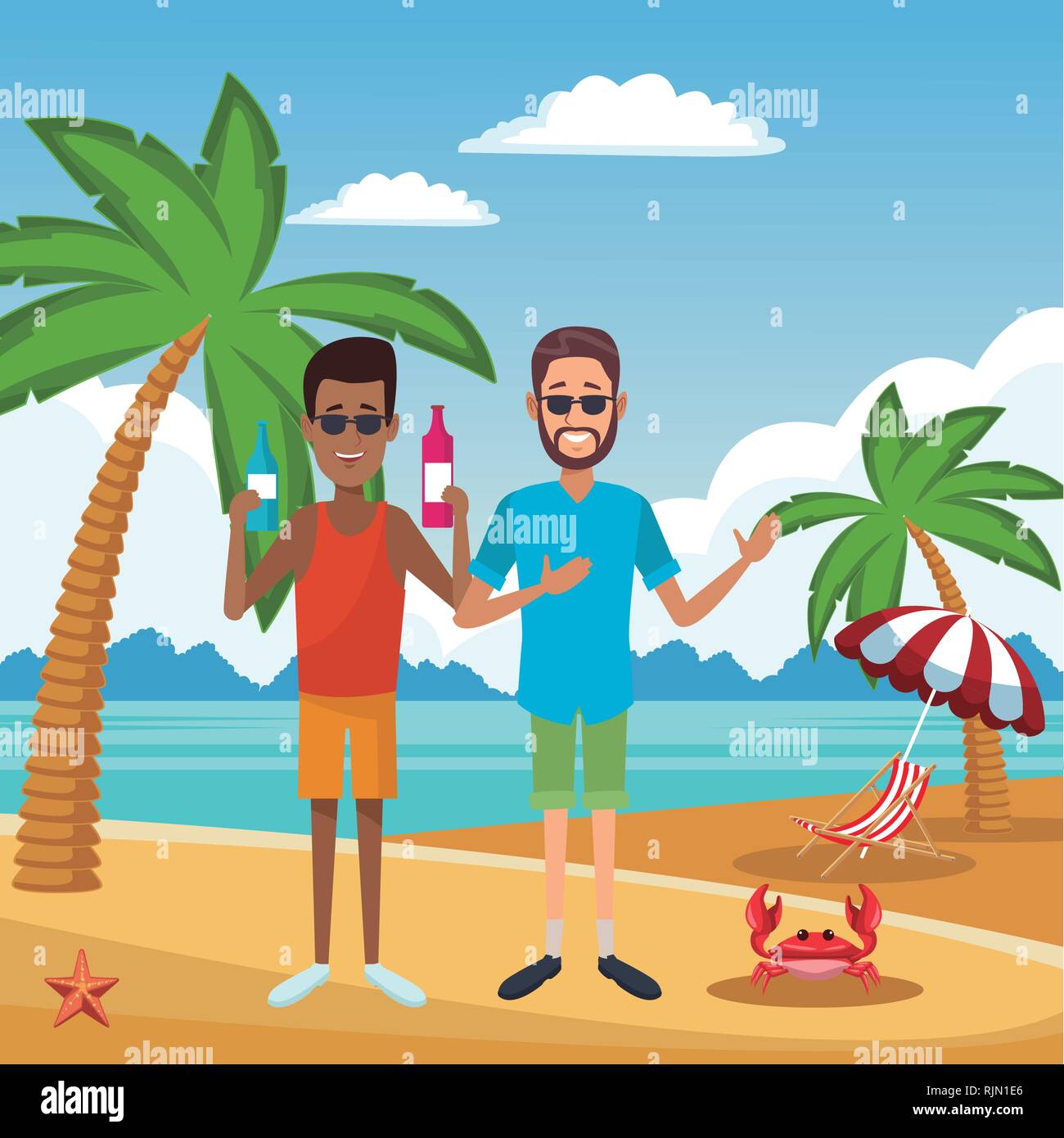 young men cartoon Stock Vector Image & Art - Alamy