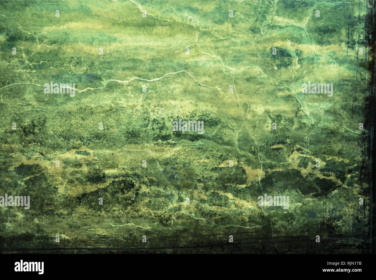 Abstract, original, with crumpled texture, decrepit, color green ...