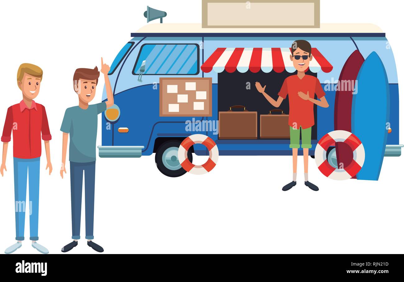vintage trip van cartoon Stock Vector Image & Art - Alamy