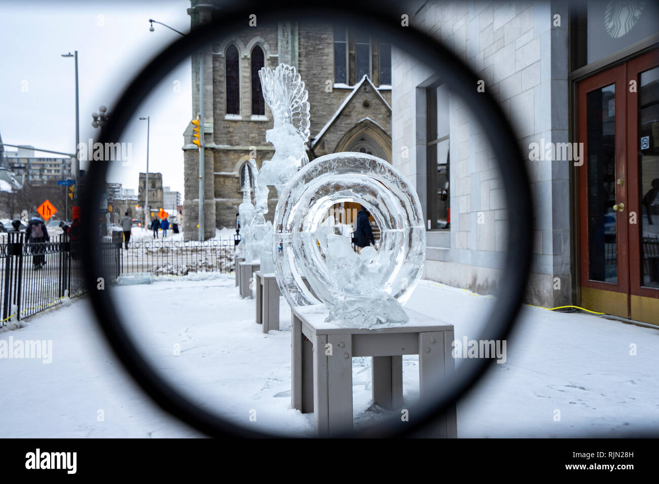 A serie of Ice sculptures made for the 2019 Winterlude festival in ...