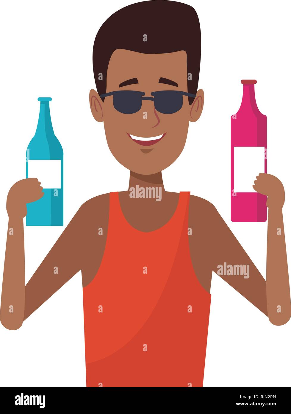 young man upperbody cartoon Stock Vector Image & Art - Alamy