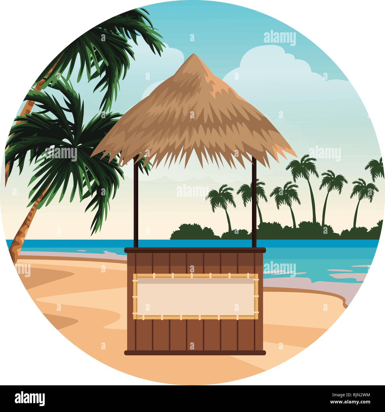 Beach stall Stock Vector Images - Alamy