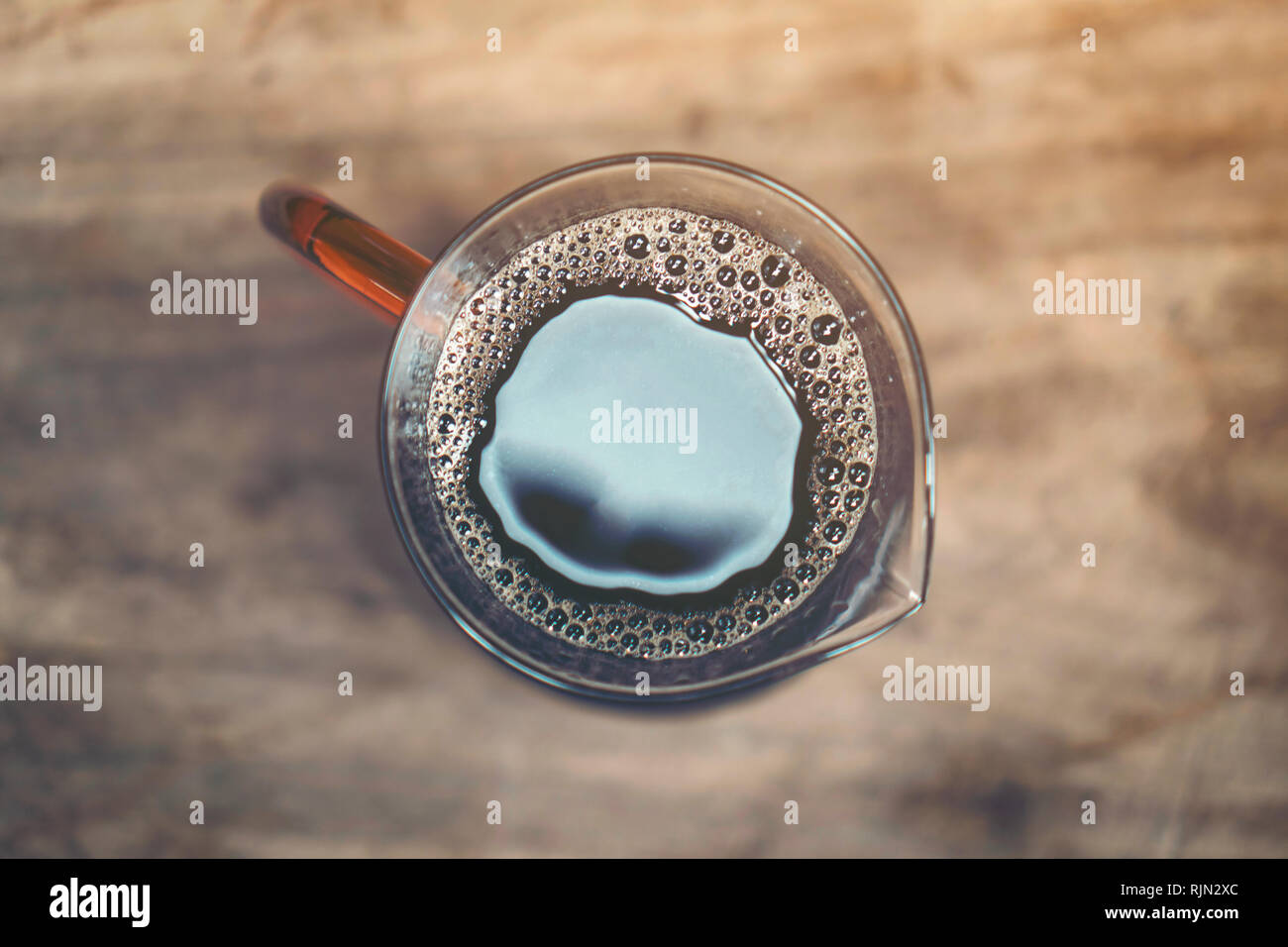 hot coffee cup from coffee filter process, drip coffee Stock Photo - Alamy